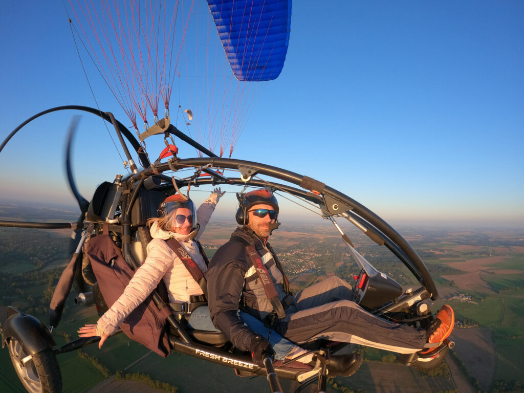 Vol en ULM paramoteur près de Paris