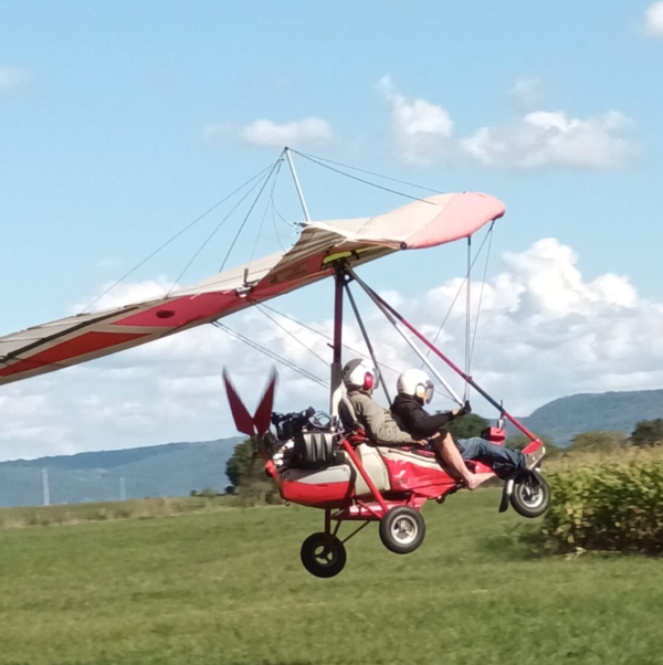 Vol en ULM pendulaire dans le Jura